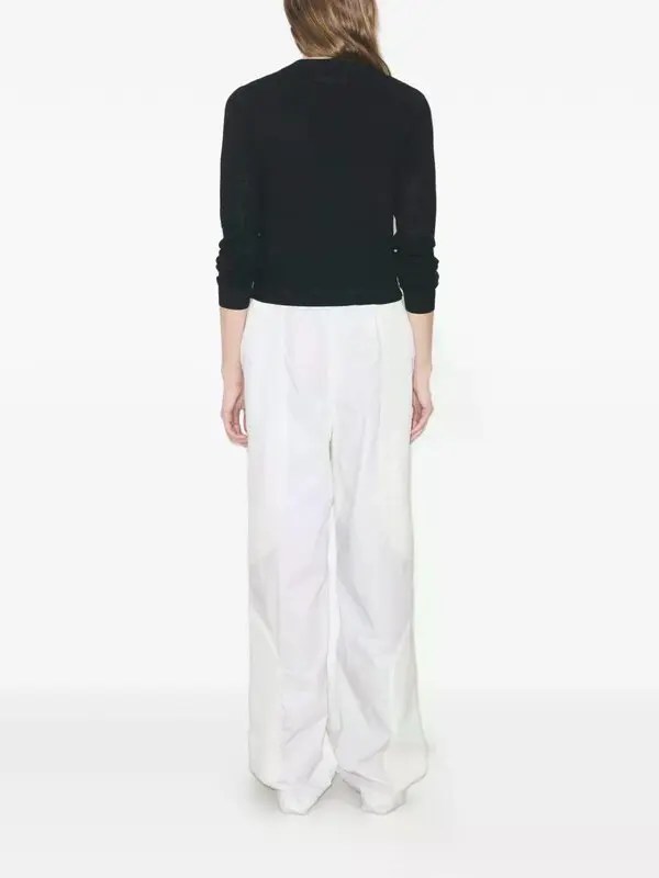 Tory Burch Pointelle T Monogram Knit Cardigan