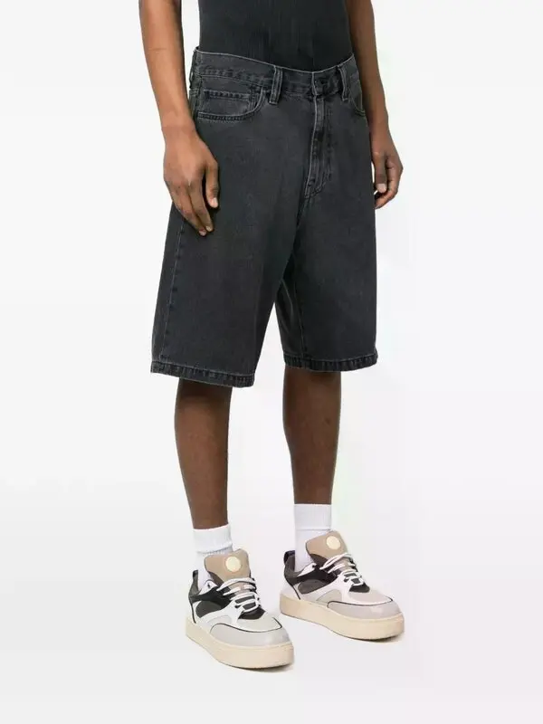 Carhartt Work In Progress Logo Patch Denim Shorts
