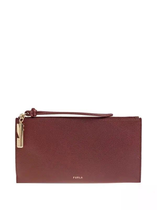Furla Grained Leather Clutch Bag