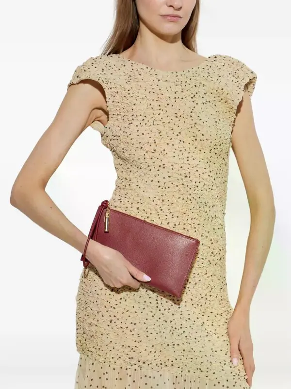 Furla Grained Leather Clutch Bag
