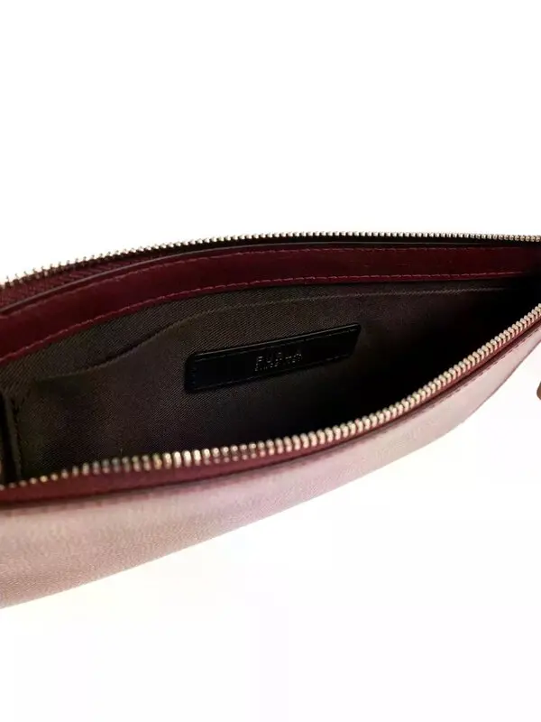 Furla Grained Leather Clutch Bag