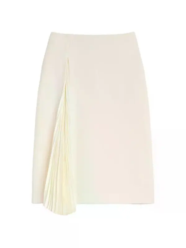 JIL SANDER Pleated Asymmetric Midi Skirt
