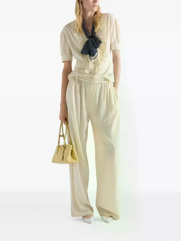 Prada Silk Marocain Pants