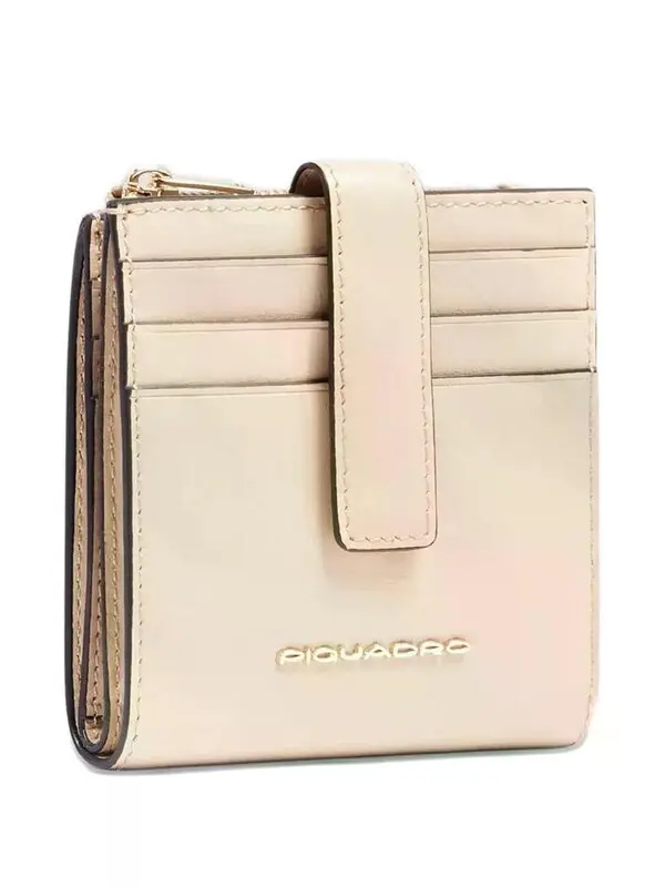 PIQUADRO Logo-plaque Leather Cardholder