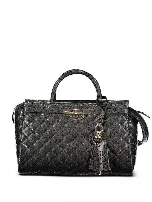 Guess Idra 4g Quilted Logo-embossed Tote Bag