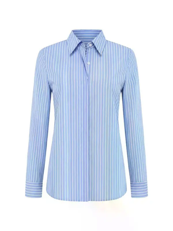 DEPARTMENT 5 Striped Long-sleeve Shirt - Blue