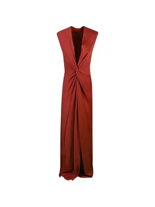 Max Mara Knot-detail Maxi Dress