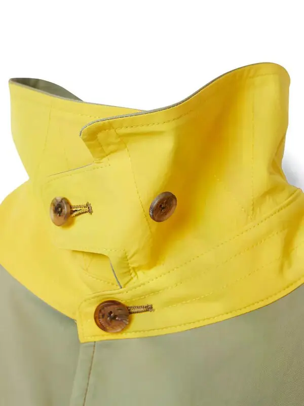 Comme Des Garçons Drop-shoulder Trench Coat - Green
