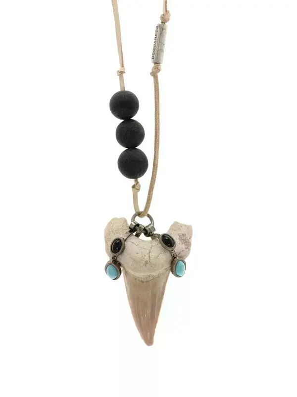 Dsquared2 Shark Tooth Leather Necklace