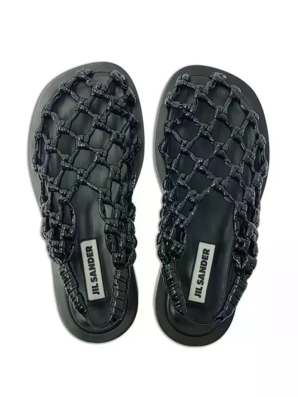 JIL SANDER Knotted Cage Sandals