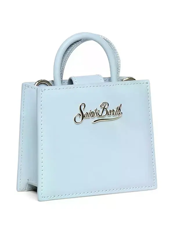 MC2 SAINT BARTH Mini Logo-plaque Leather Tote Bag
