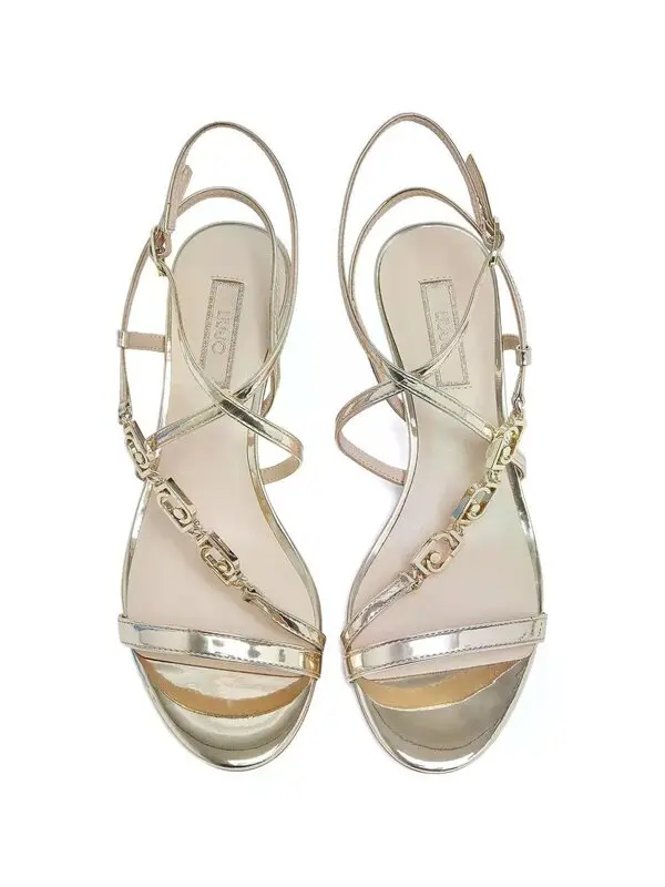 Liu Jo Logo-chain Leather Sandals
