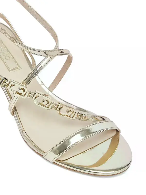 Liu Jo Logo-chain Leather Sandals