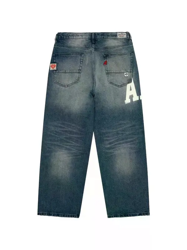 AAPE BY *A BATHING APE Relaxed Fit Embroidered Logo Jeans