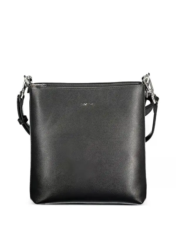 Calvin Klein Grained Tote Bag With Logo Plaque