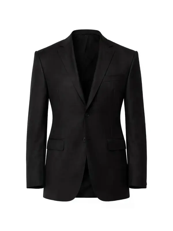 Corneliani Single-breasted Notch-lapel Blazer - Black