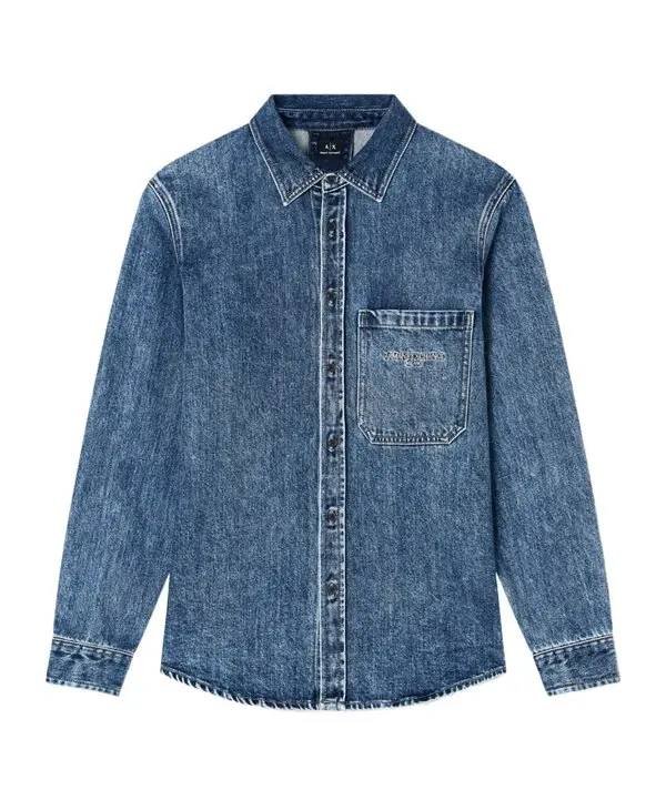 Armani Exchange Long-sleeved Denim Shirt
