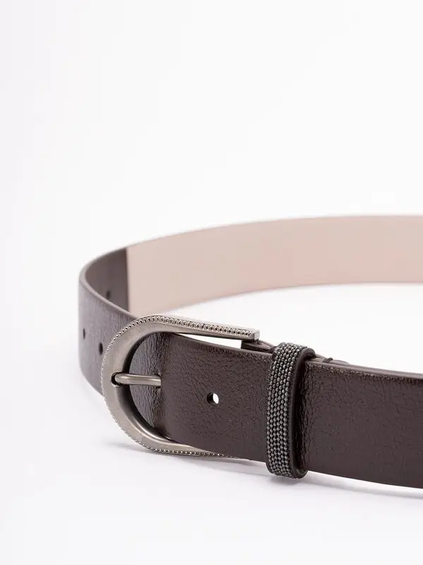 Brunello Cucinelli Monili Embellished Buckle Belt