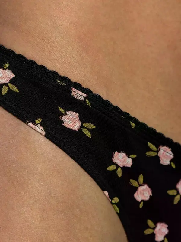 DIESEL® Punchy-d-core Logo-print Cotton Thongs