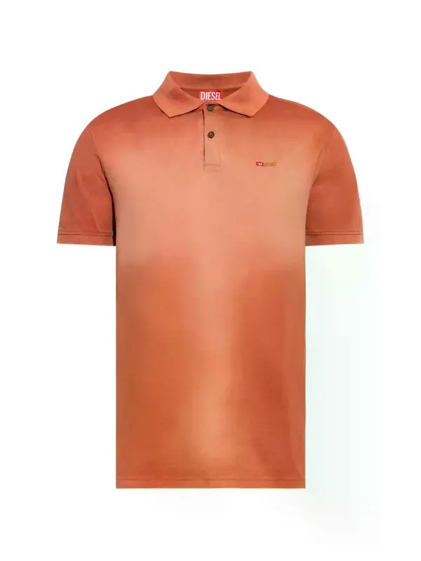 DIESEL® T-rejust-r3 Logo-embroidered Polo Shirt - Orange