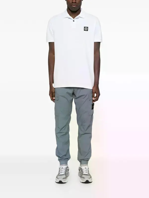 Stone Island Logo-patch Short-sleeve Polo Shirt