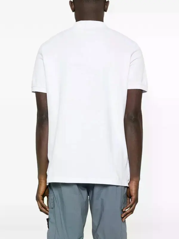 Stone Island Logo-patch Short-sleeve Polo Shirt