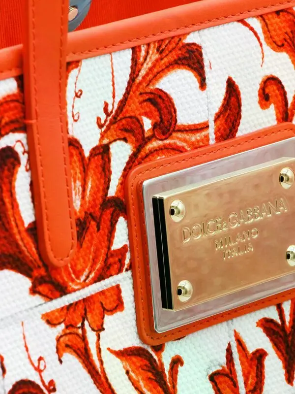 Dolce & Gabbana Maiolica Print Tote Bag