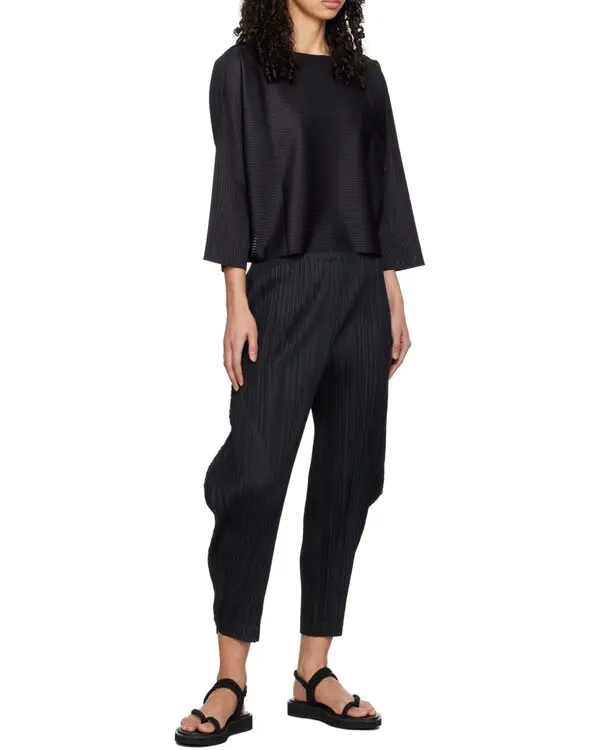 Issey Miyake Tapered Pleated Trousers