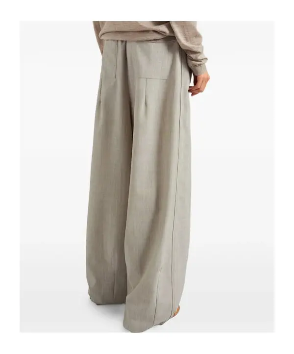 THE FRANKIE SHOP Elastic Waist Casual Pants With Drawstring Cuffs