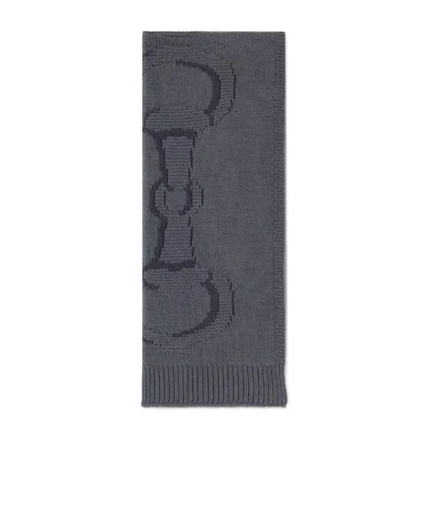 Gucci Wool Scarf With Horsebit Detail