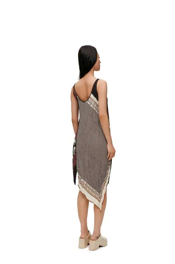 Loewe Asymmetrical Printed Tank Dress