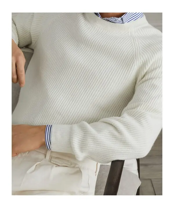 Brunello Cucinelli Crewneck Ribbed-knit Jumper