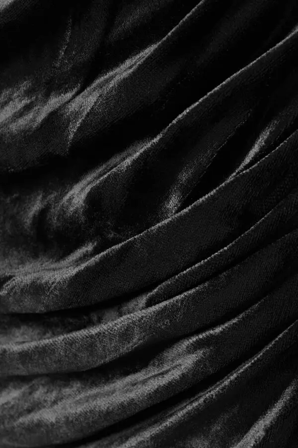 Rick Owens Asymmetrical Draped Pleated Maxi Dress