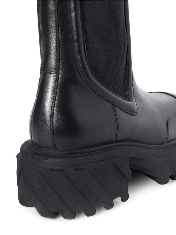 Off-White Tractor Motor Leather Boots