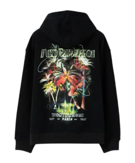 WOOYOUNGMI Palm Tree Graphic Hoodie