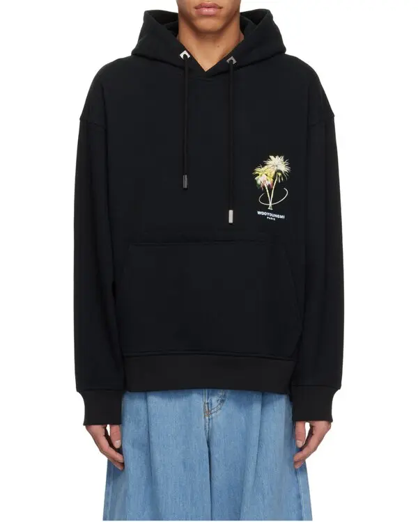 WOOYOUNGMI Palm Tree Graphic Hoodie