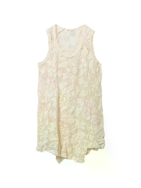 Comme Des Garçons Ecru Lace Top - Neutrals