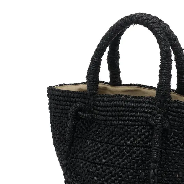 IBELIV Arona Woven Tote Bag - Black