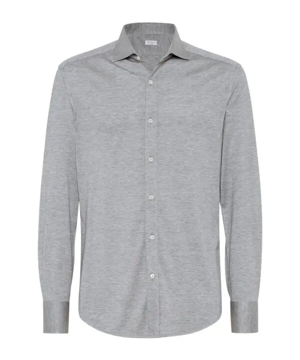 Brunello Cucinelli Long-sleeved Buttoned Shirt
