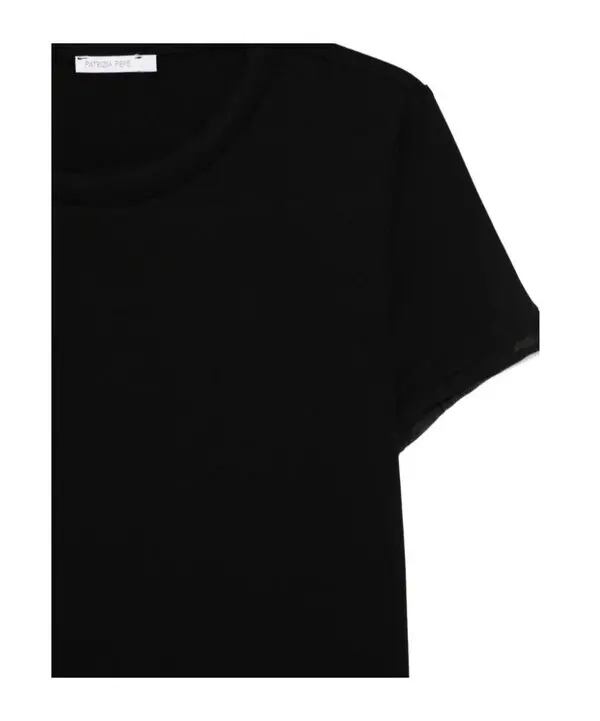 Patrizia Pepe Round Neck T-shirt - Black
