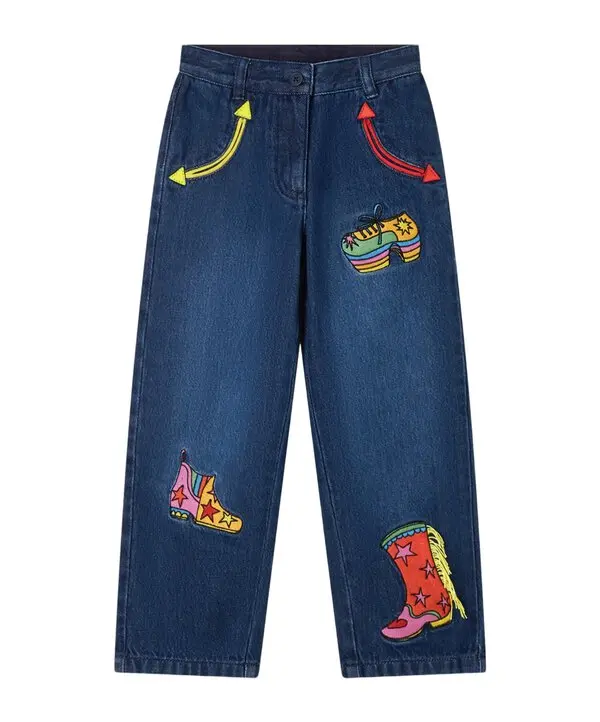 Stella McCartney Embroidered Boot Motif Jeans