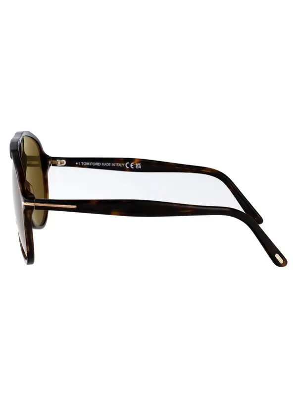TOM FORD Oversized Pilot Frame Sunglasses - Green