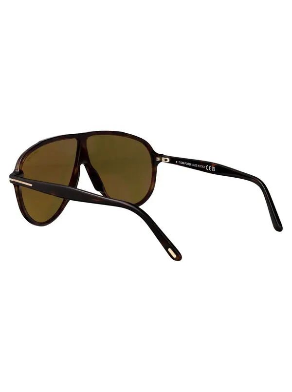 TOM FORD Oversized Pilot Frame Sunglasses - Green