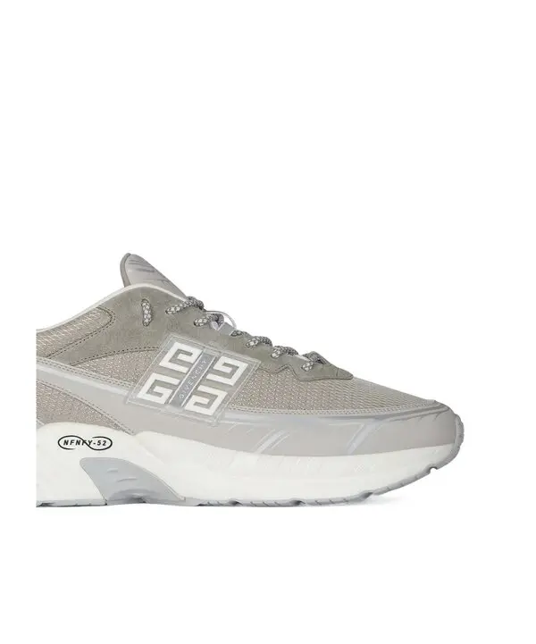 Givenchy Nfnty-52 Lace-up Sneakers - Light Grey