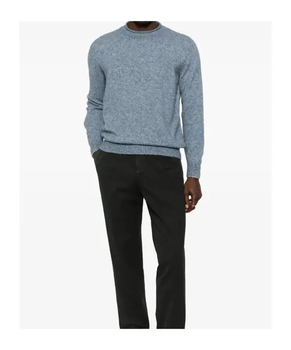 Brunello Cucinelli Crew Neck Long Sleeve Sweater - Gray