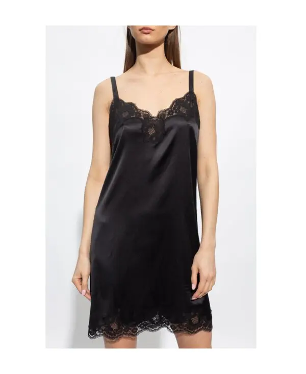 Dolce & Gabbana Lace Trimmed Slip Dress