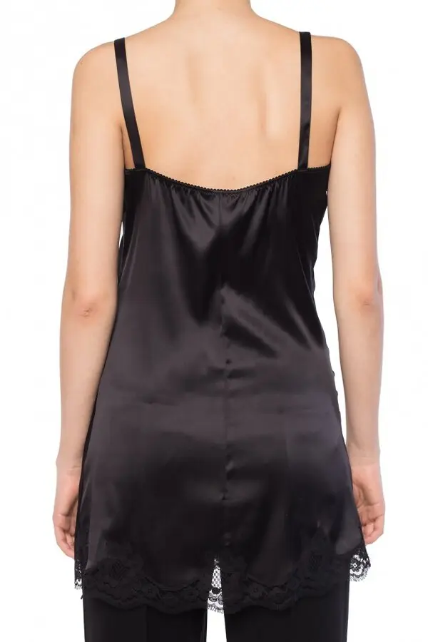 Dolce & Gabbana Lace Trimmed Slip Dress