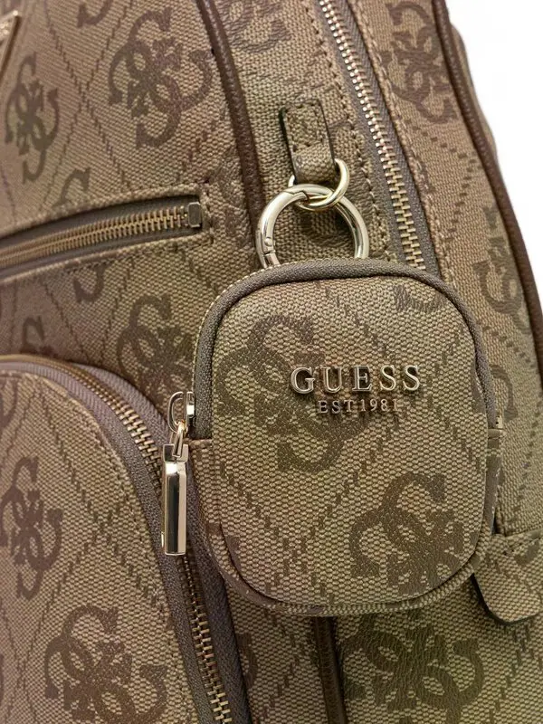 Guess Power Play Logo-print Monogram Backpack