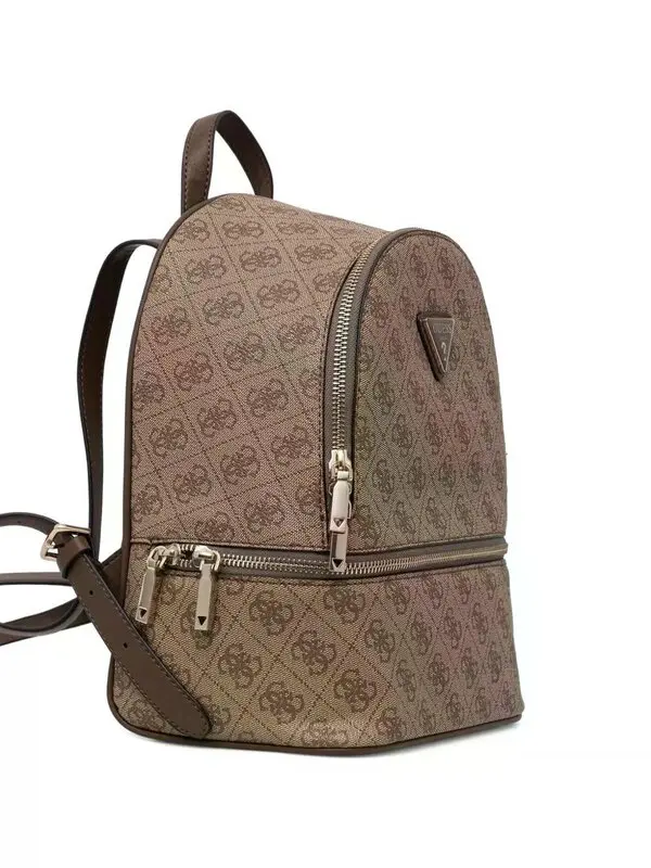 Guess Mini Follie Monogram-print Logo Plaque Backpack