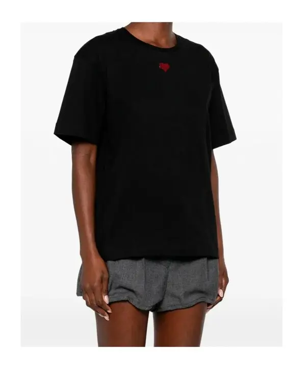 Pinko Heart Embroidered T-shirt